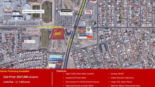 Development Parcel at Busy Westside Intersection
